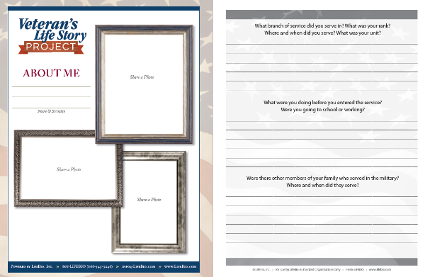 Veteran’s Life Story Project – 21 Guided Questions